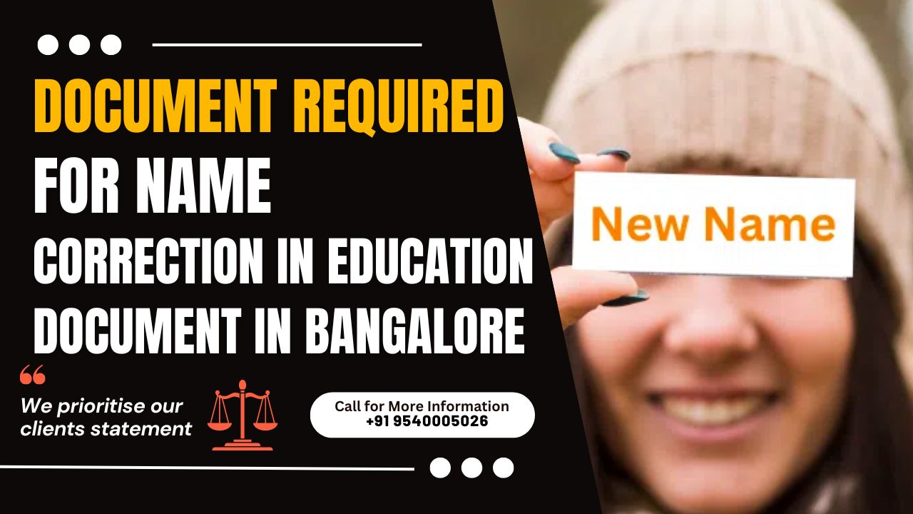 Document Required For Name Correction In Education Document In ...
